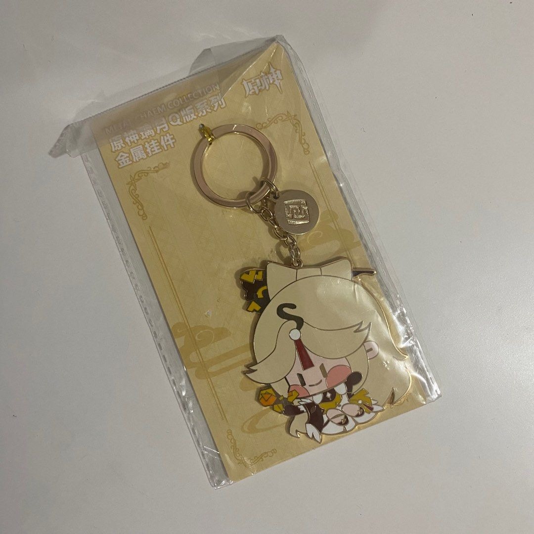 Genshin Impact Official Metal Chibi Keychain - Ningguang, Hobbies ...