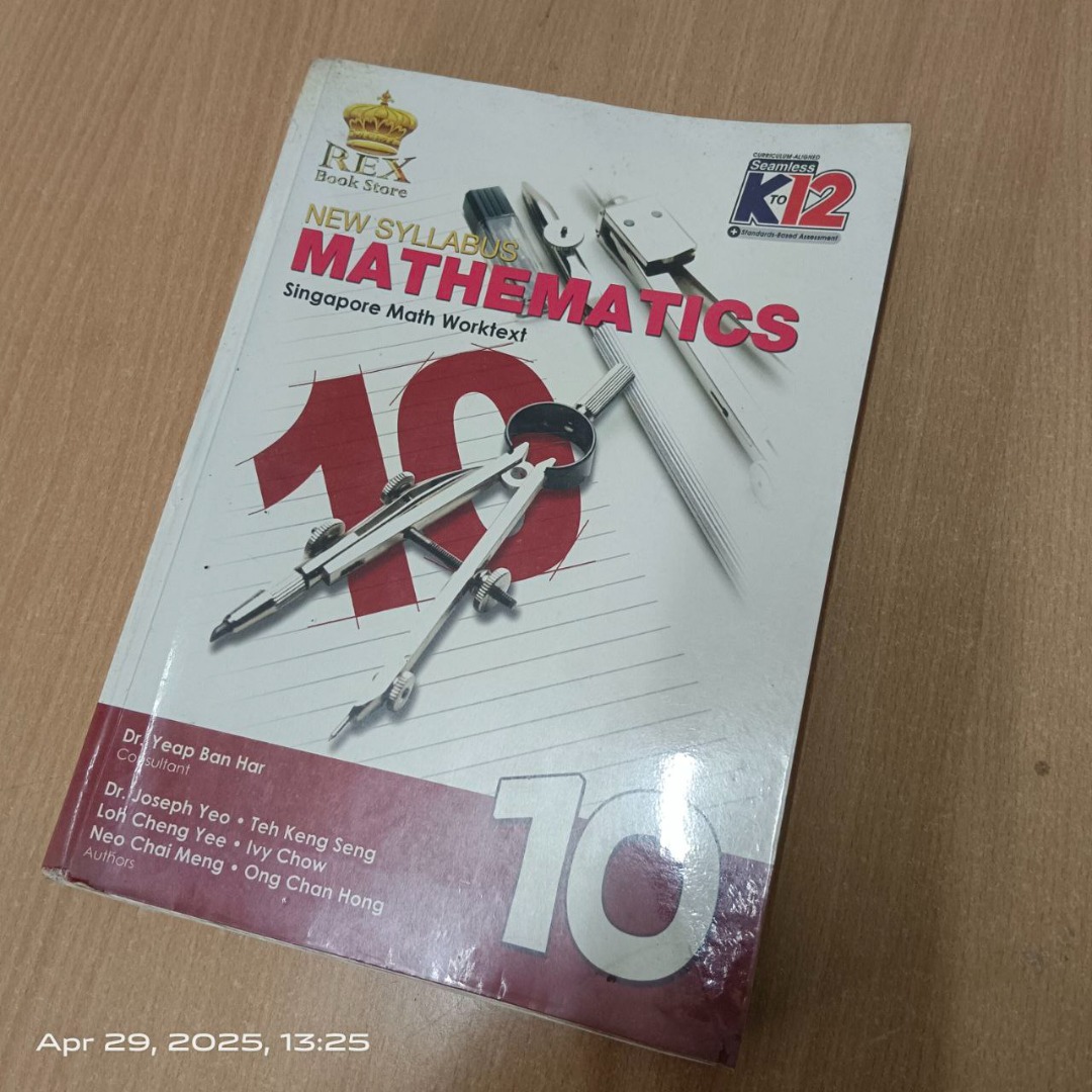 Grade 10 Mathematics - Singapore Math Worktext, Hobbies & Toys, Books ...