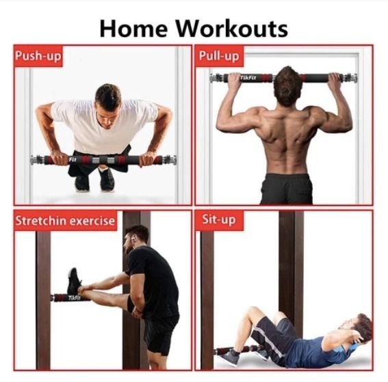 Home workout bar - Health & Fitness Doorway Chin Up Pull Up Bar with ...