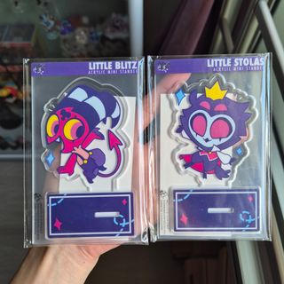 Helluva Boss Christmas Standees - Stolas & Blitz, Hobbies & Toys ...