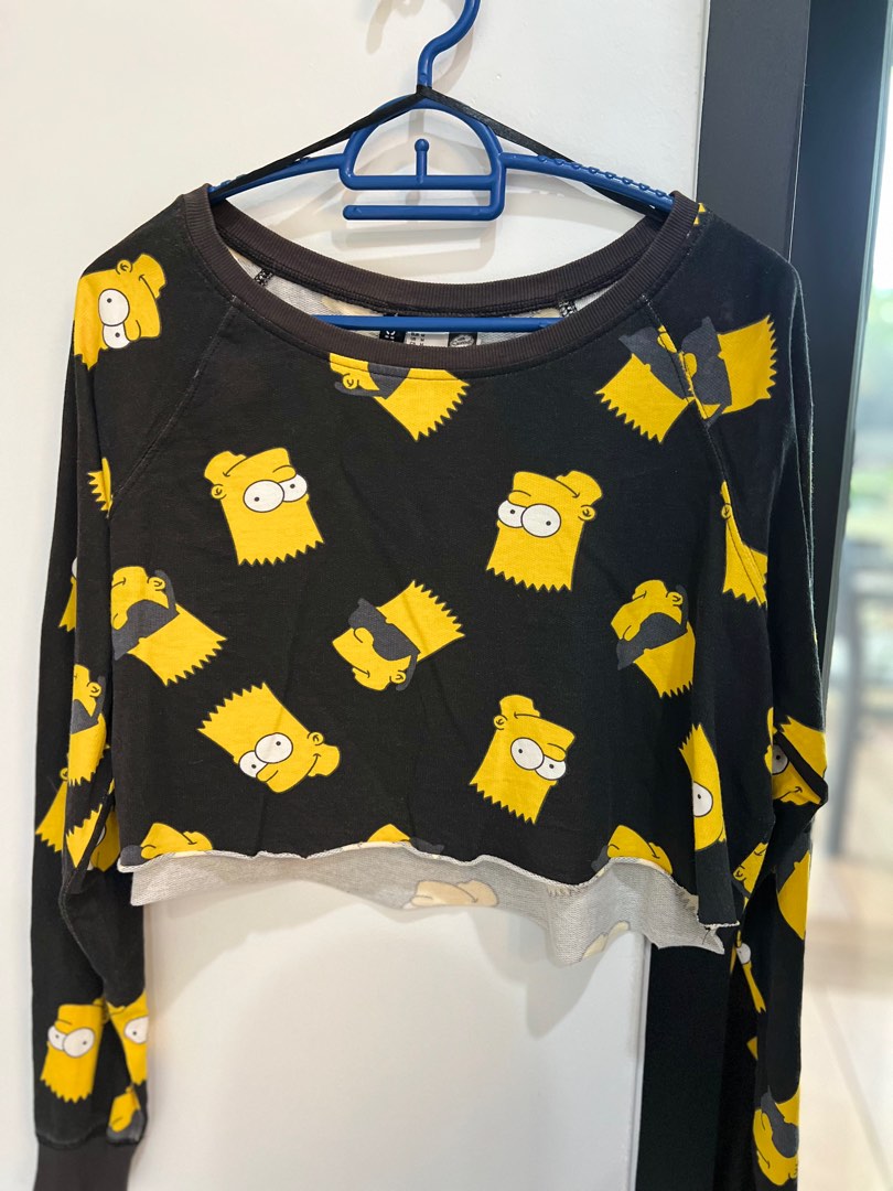 H&M X THE SIMPSONS, Women's Fashion, Tops, Longsleeves on Carousell