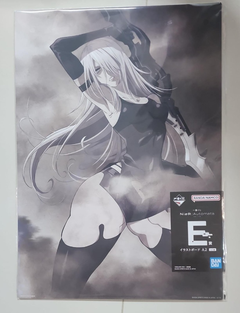 Ichiban Kuji - NieR:Automata Ver1.1a Prize E A2, Hobbies & Toys, Toys & Games on Carousell