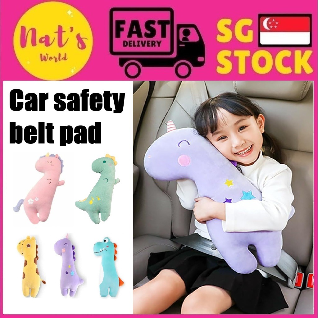 Kids Car Safety Strap Cover Harness Pillow Kids Shoulder Seat Belt Pad Cushion ( unicorn car ...