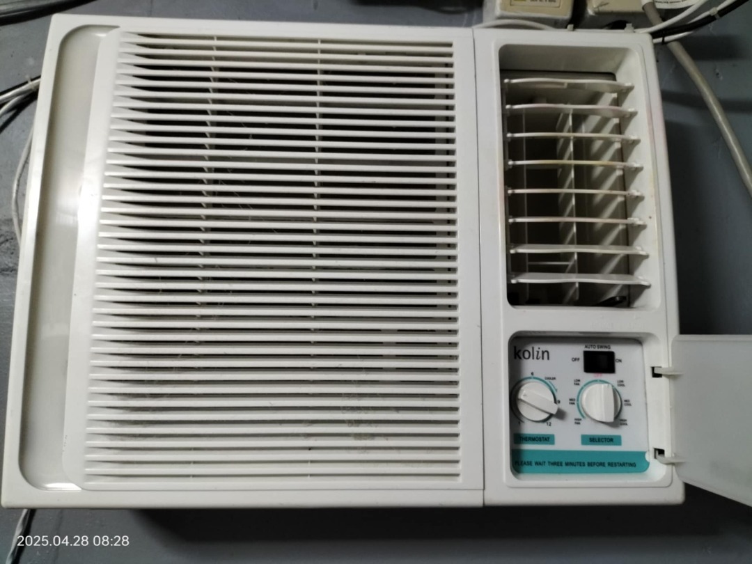 Kolin 1.5 HP non inverter compact window type, TV & Home Appliances ...