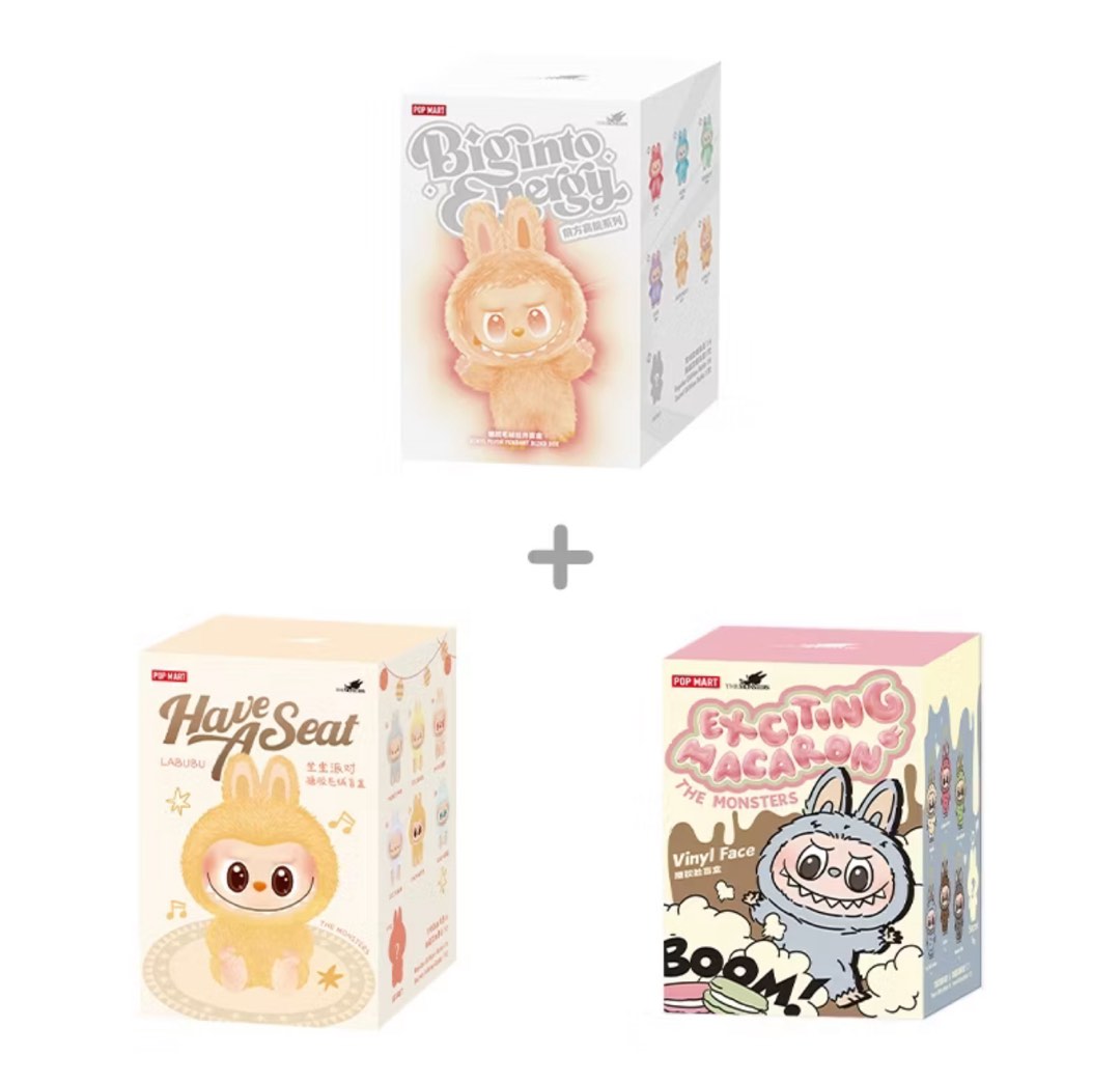 Labubu combo set 3 - Big into Energy Series, Hobbies & Toys, Toys ...