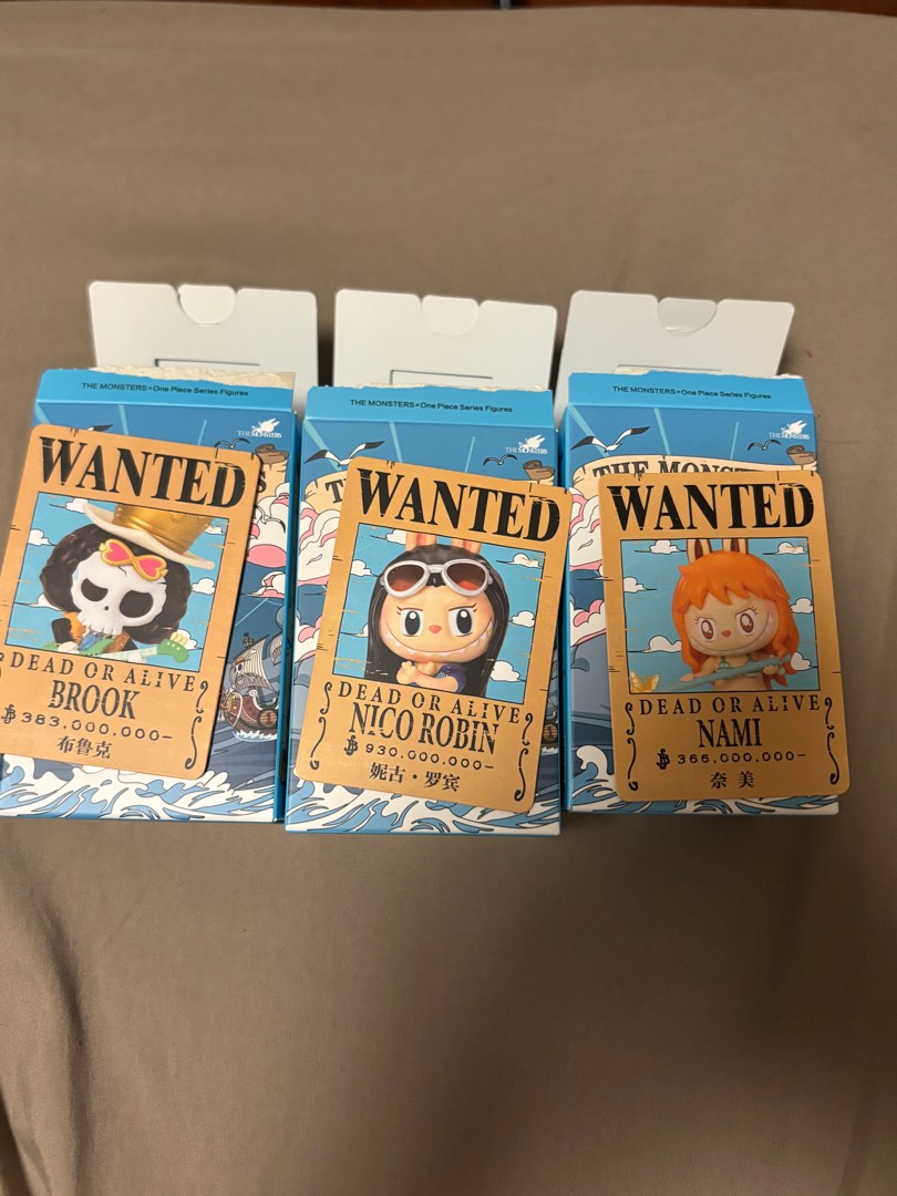 Labubu One Piece - Nico Robin, Nami & Brook, Hobbies & Toys, Toys ...