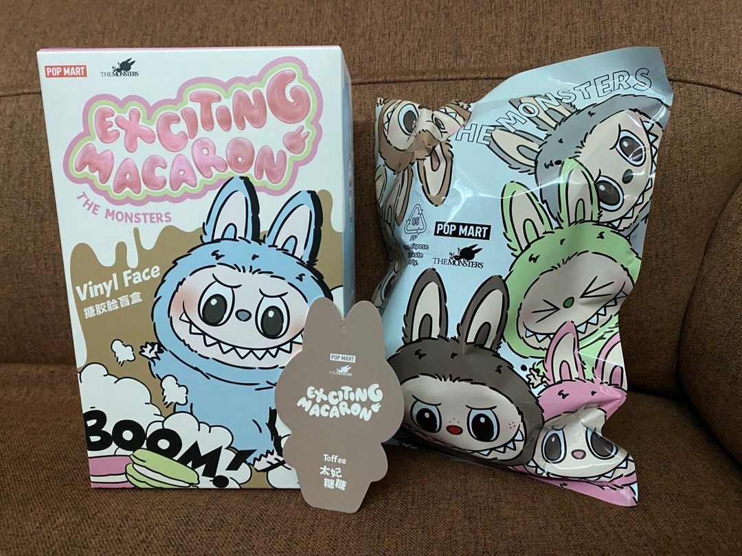 Labubu V1 Exciting Macaron - Toffee, Hobbies & Toys, Toys & Games on Carousell