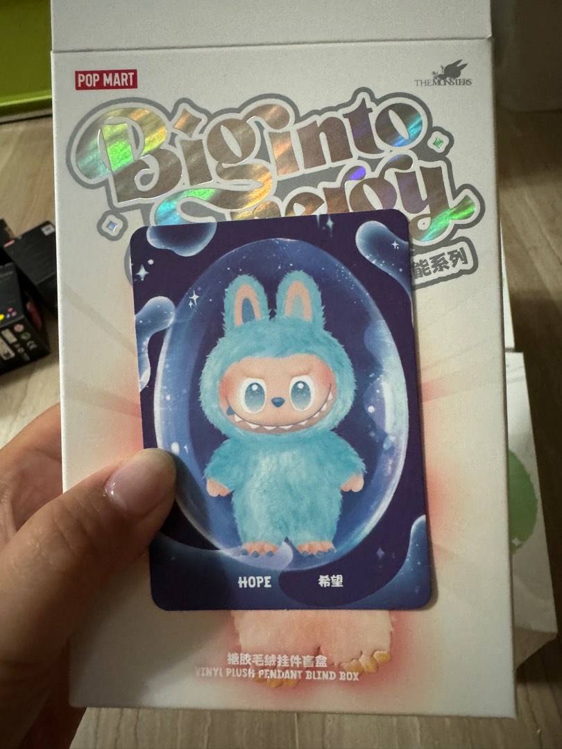 Labubu V3 Big Into Energy - Hope, Hobbies & Toys, Toys & Games on Carousell