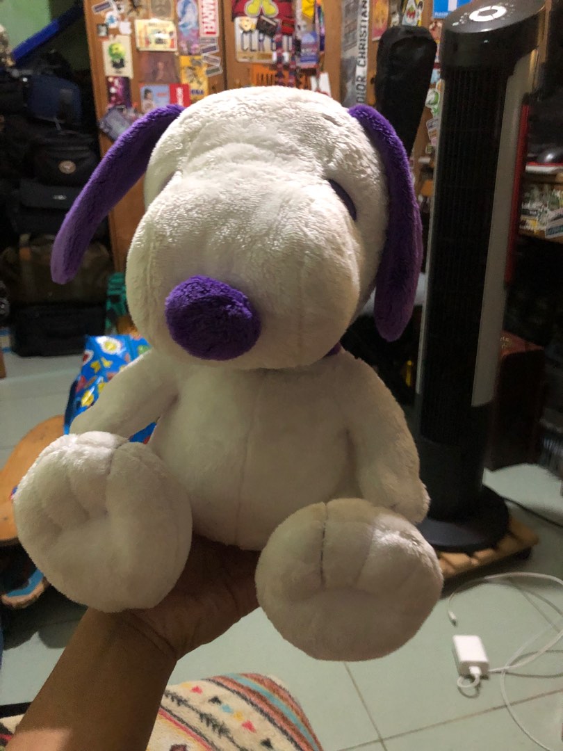 Large Purple Snoopy plush toy by sega toys japan, Hobbies & Toys, Toys ...