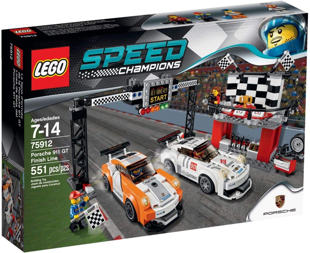 LEGO Speed Champions Porsche 911 GT Finish Line 75912, Hobbies & Toys ...