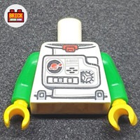 Lego Torso Astronaut Spacesuit w/ Panels, Buttons & Classic Space Logo ...