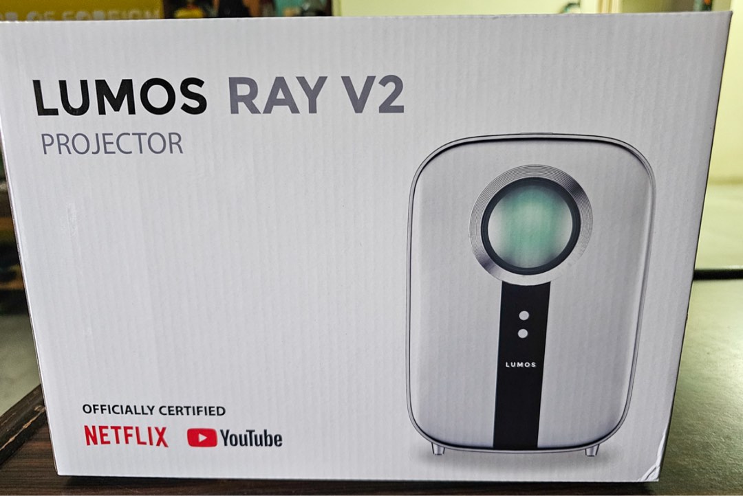 Lumos ray v2 Smart projector, TV & Home Appliances, TV & Entertainment, Projectors on Carousell