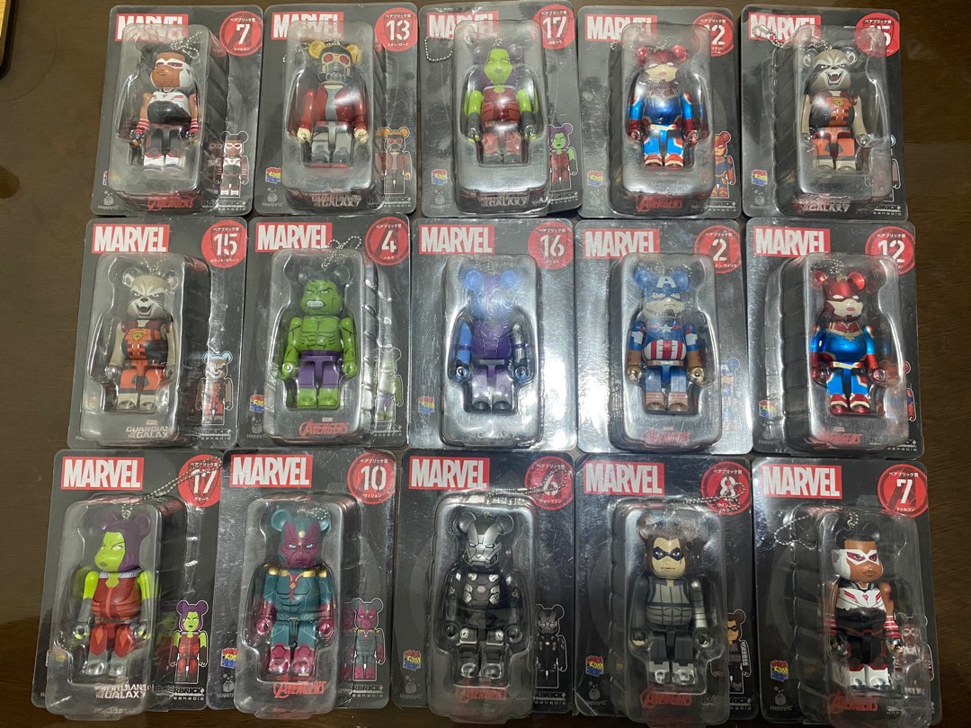 Marvel Bearbrick Keychain 100%, Hobbies & Toys, Toys & Games on Carousell