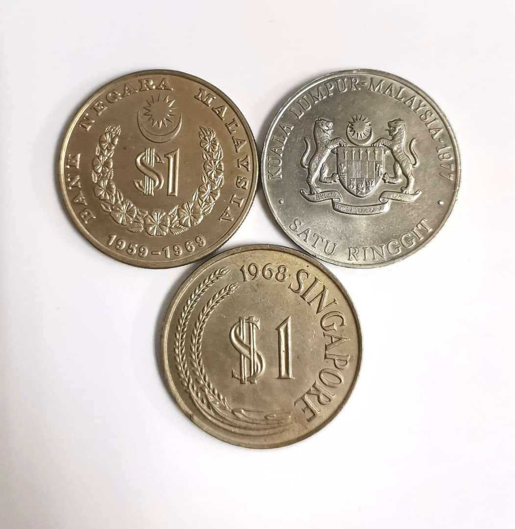 Mazuma MC1967 Malaysia 1969 10th BNM $1 AU, 1977 9th SAG $1 AU ...