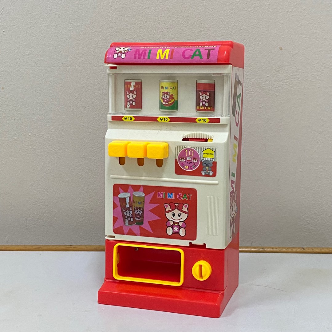 Mi Mi Cat Vending Machine with Beverage Can, Coins and Keys Toys ...
