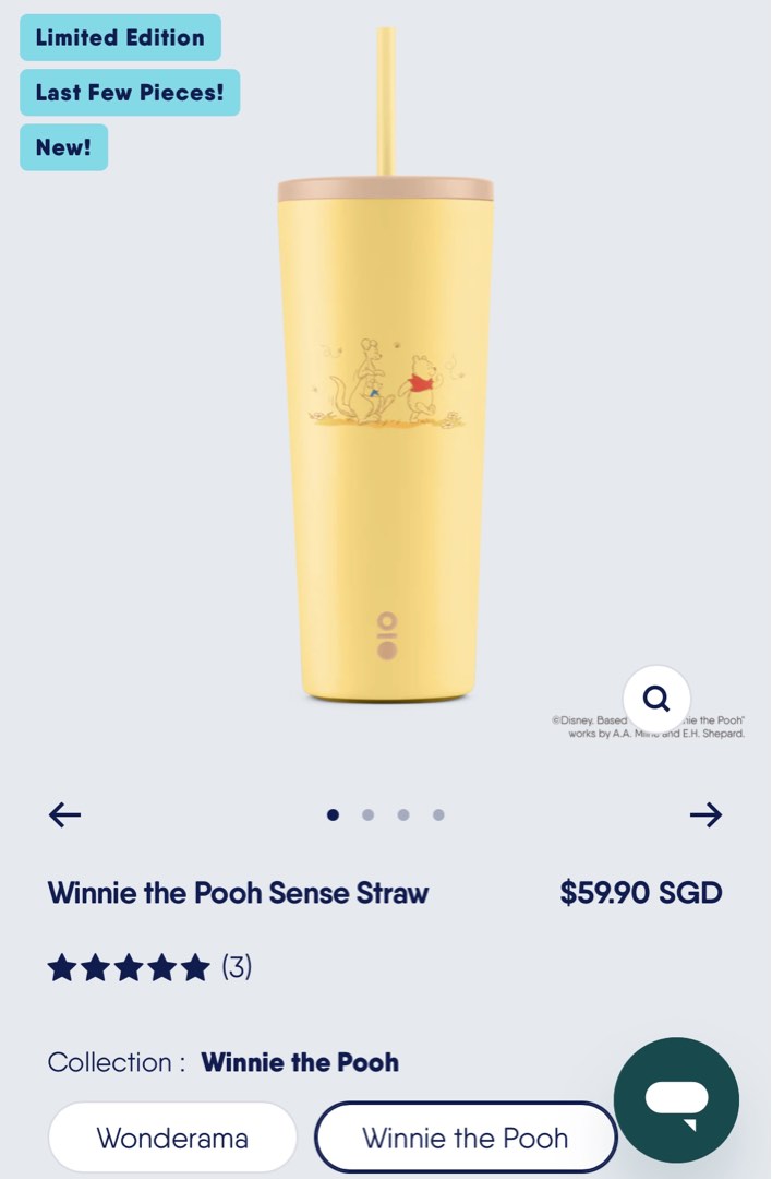 Montigo Winnie the Pooh Sense Straw, Furniture & Home Living ...