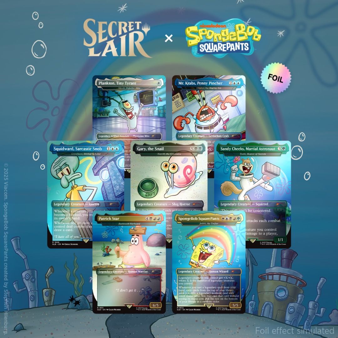 [MTG] Secret Lair x SpongeBob SquarePants: Legends of Bikini Bottom ...