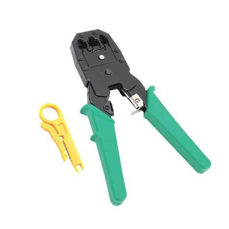 Network Crimping Tool 4P+6P+8P with Wire Stripper for RJ45, RJ11, RJ12 ...