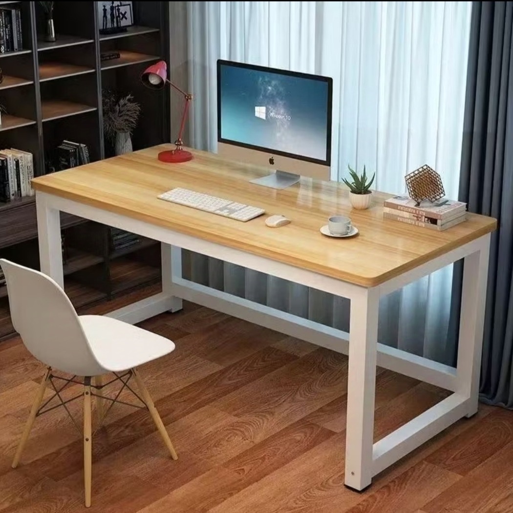 Office Table For Home | Computer Table Workstation | Study Table With Metal Frame | Writing ...