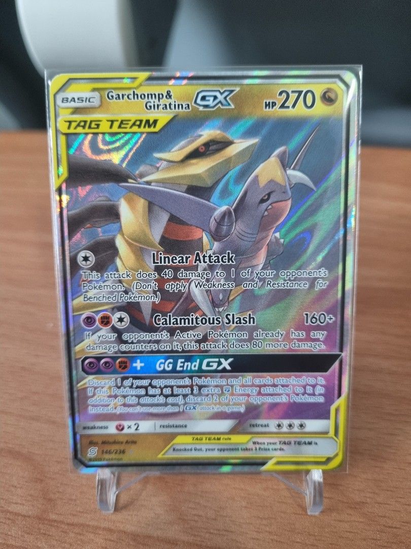 Pokemon Giratina & Garchomp Tag Team GX Unified Minds 146/236 Card ...