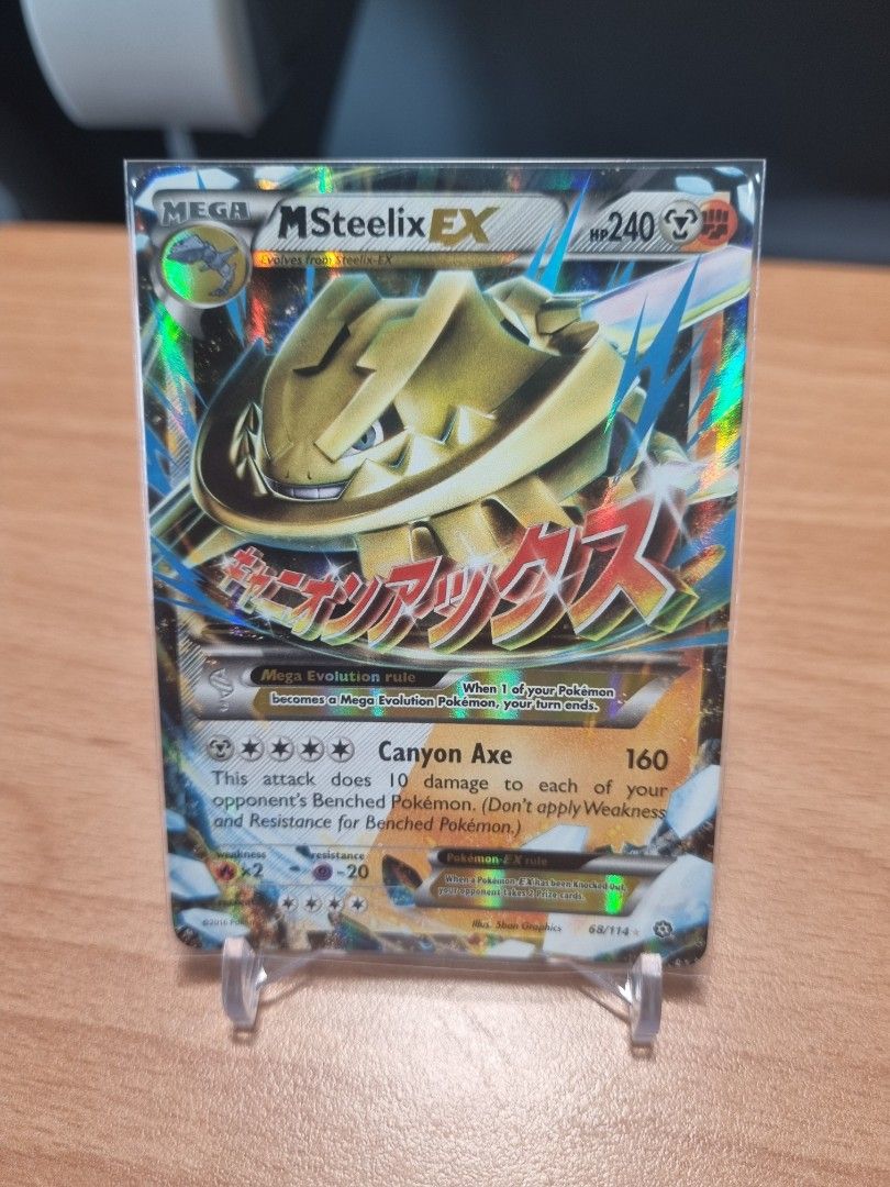 Pokemon Mega Steelix EX XY Steam Siege 68/114 Card, Hobbies & Toys ...