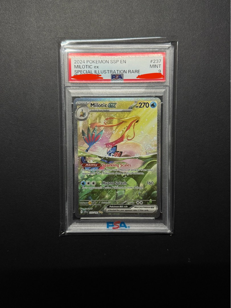 Pokemon Surging Sparks Milotic SIR PSA 9, Hobbies & Toys, Toys & Games ...