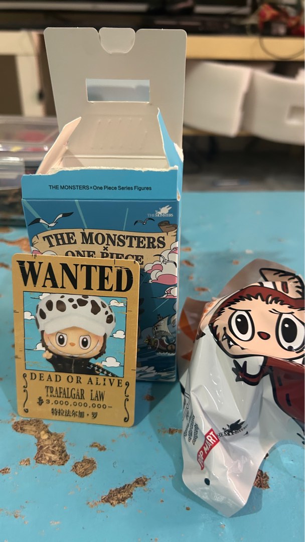 Popmart labubu one piece law, Hobbies & Toys, Toys & Games on Carousell