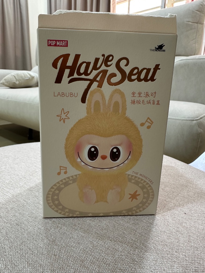 POPMART V2 LABUBU Have A Seat BABA, Hobbies & Toys, Toys & Games on ...