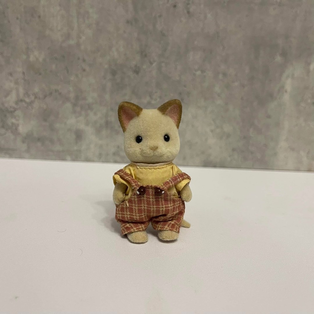 Rare Sylvanian Families Cream Cat Boy, Hobbies & Toys, Toys & Games on Carousell