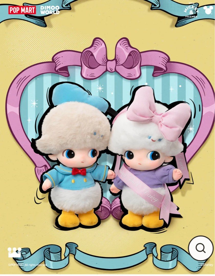 Sealed foil authentic popmart POP MART DIMOO WORLD X DISNEY Series ...