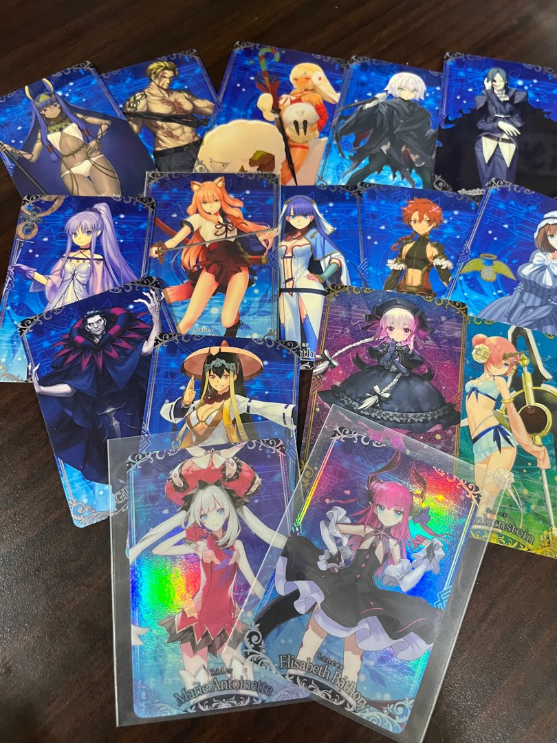 [SET] Fate Grand Order | 16 pieces FGO Wafer Cards Set, Hobbies & Toys ...