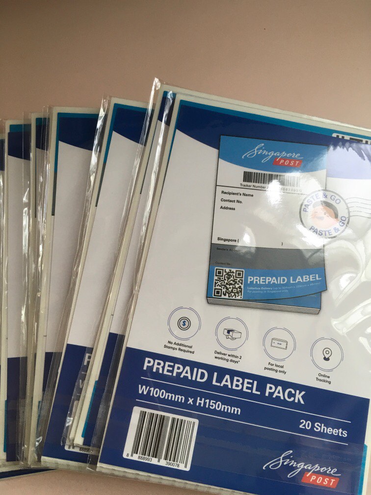 SingPost Prepaid Label, Hobbies & Toys, Stationery & Craft, Other ...