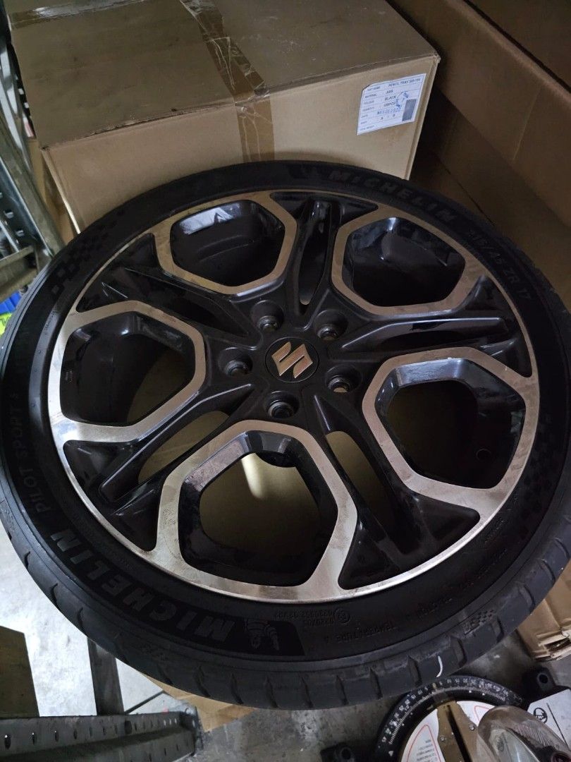 Suzuki Swift Sport Stock Rims (for ZCC3S/ZC33S), Car Accessories, Tyres & Rims on Carousell