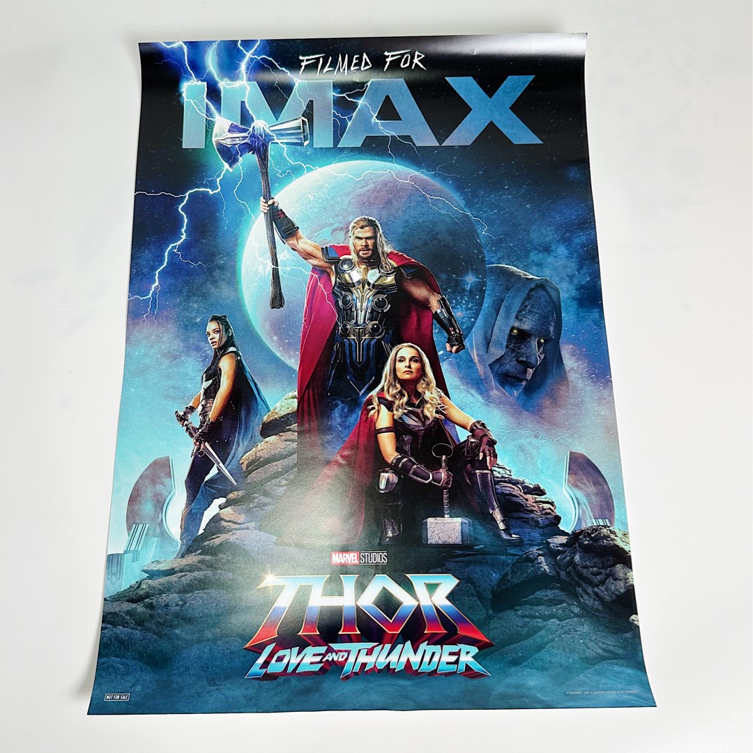 Thor: Love and Thunder Movie IMAX Original A3 Poster, Hobbies & Toys, Collectibles & Memorabilia ...