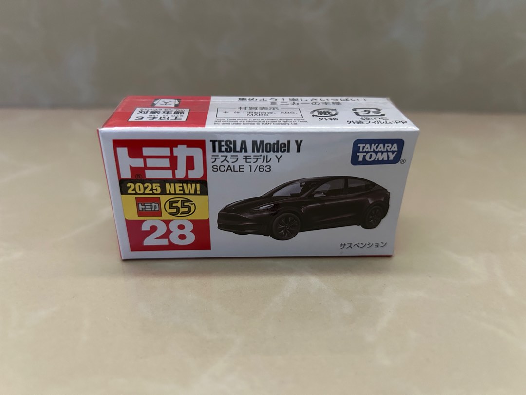 Tomica #28 Tesla Model Y, Hobbies & Toys, Toys & Games on Carousell