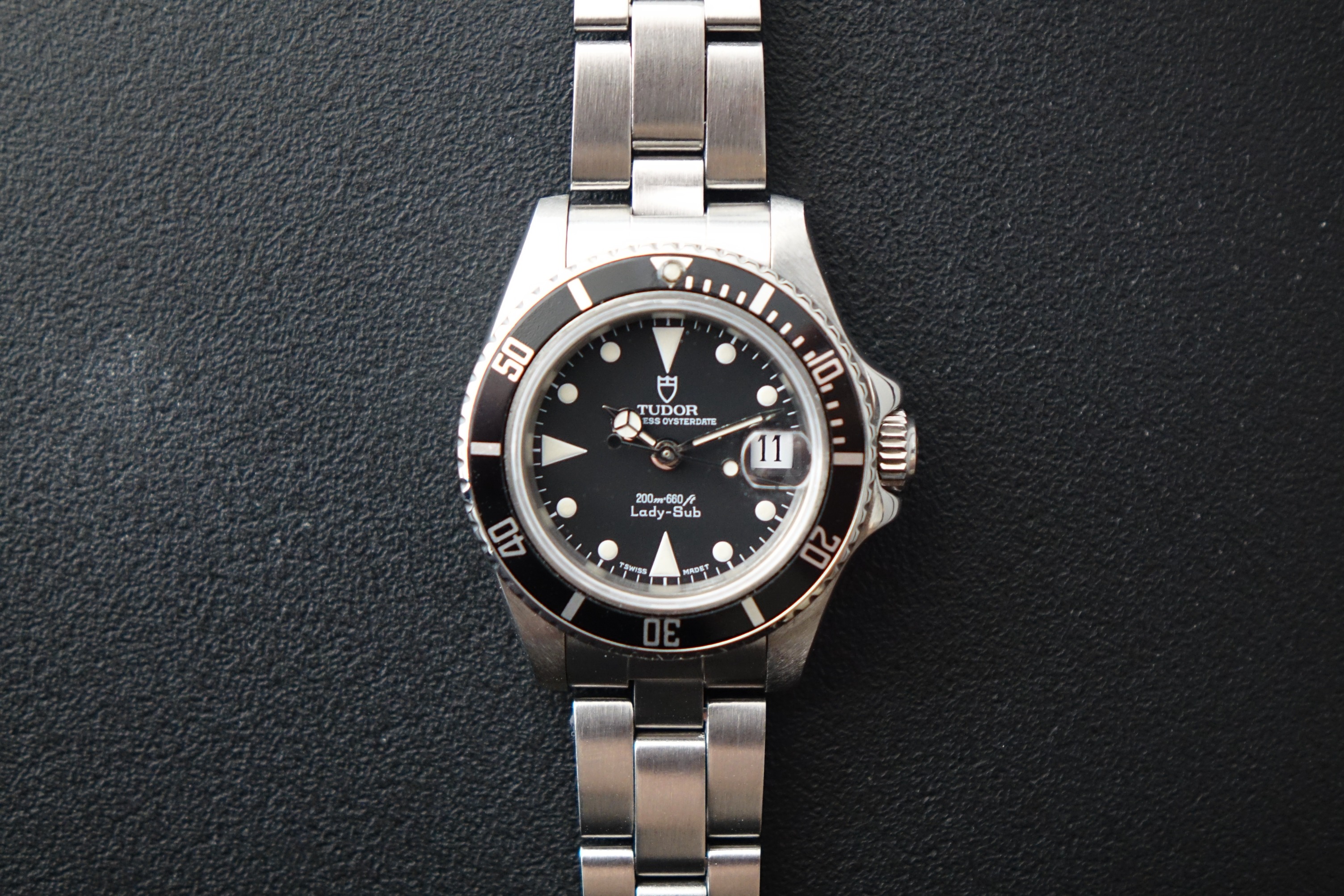 Tudor lady sub sub 96090 black dial watch only, Luxury, Watches on ...