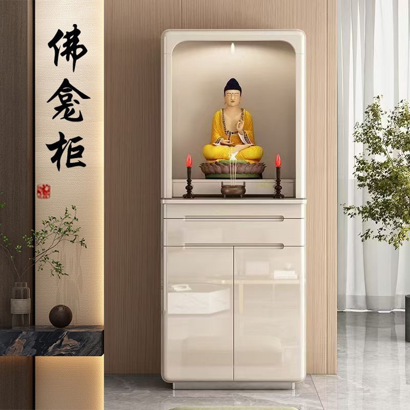 Worship Table/Buddhist niche standing Shelf/ Buddha table/Drawer with ...