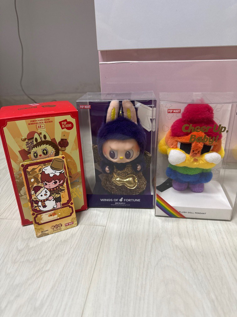 wts hirono wealthy snake lego popblock labubu wings of fortune crybaby ...