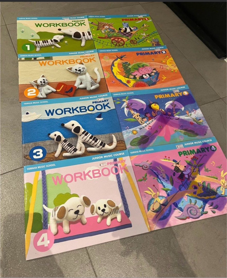 Yamaha JMC BOOK 1-2, workbook 1-4, Hobbies & Toys, Music & Media, Music ...