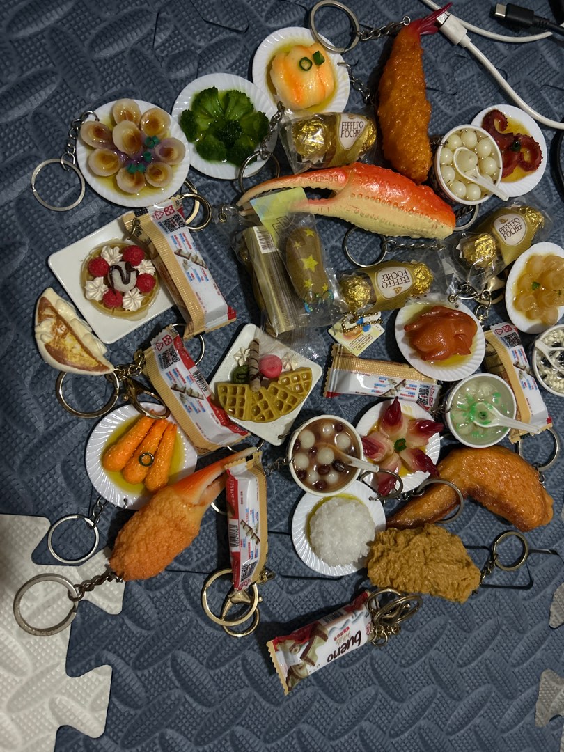 $5 for all, food collection Keychains, Hobbies & Toys, Toys & Games on ...