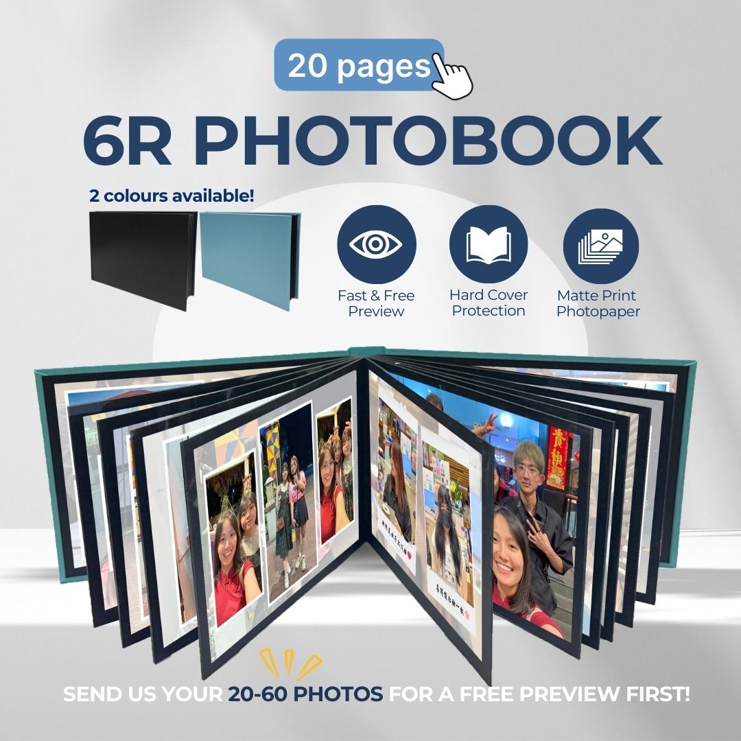 6R Customised Photobook Photo Album Memory Album Matte Photo Paper Free ...
