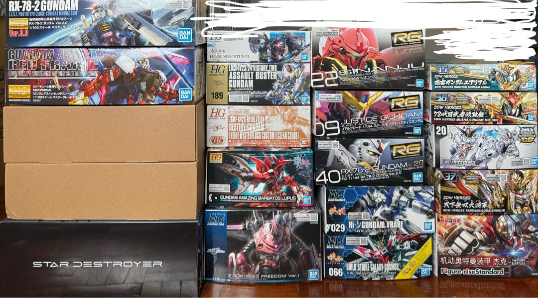 BANDAI MG RG HG EG SD FRS Gundam Gunpla Backlog, Hobbies & Toys, Toys ...