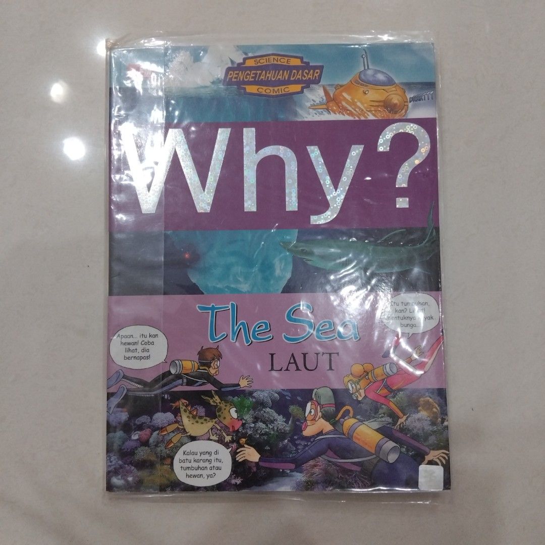Buku Comic Why? Anak Science Pengetahuan Dasar Komik Bergambar The Sea / Laut, Buku & Alat Tulis ...