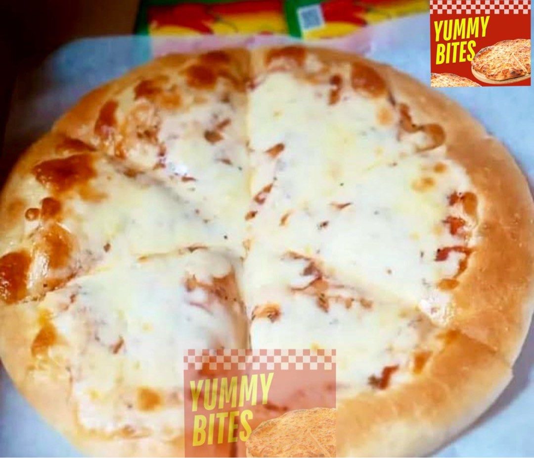 Cheese Pizza Homemade YUMMY BITES Made by Order HALAL, Makanan ...