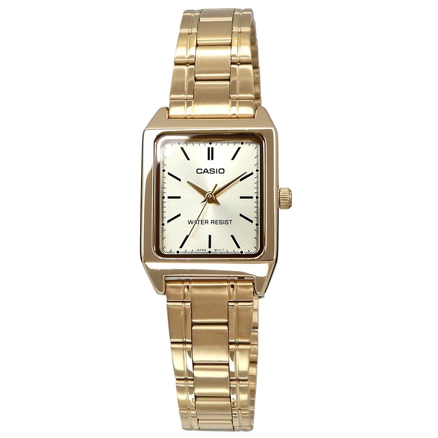 [Chrono Hustle] Casio LTP-V007 Gold Tone Stainless Steel Women Watch LTP-V007G-9EUDF LTP-V007G ...