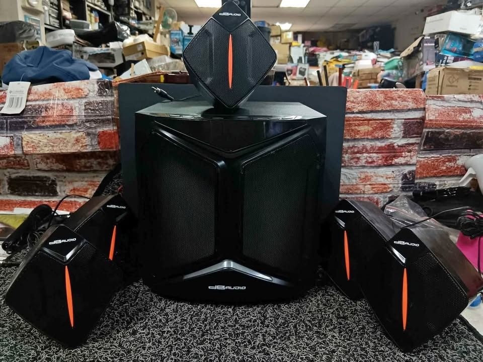 dBAUDIO BoomPlay 5.1 CH Desktop Multimedia Bluetooth Speaker Set (BT ...