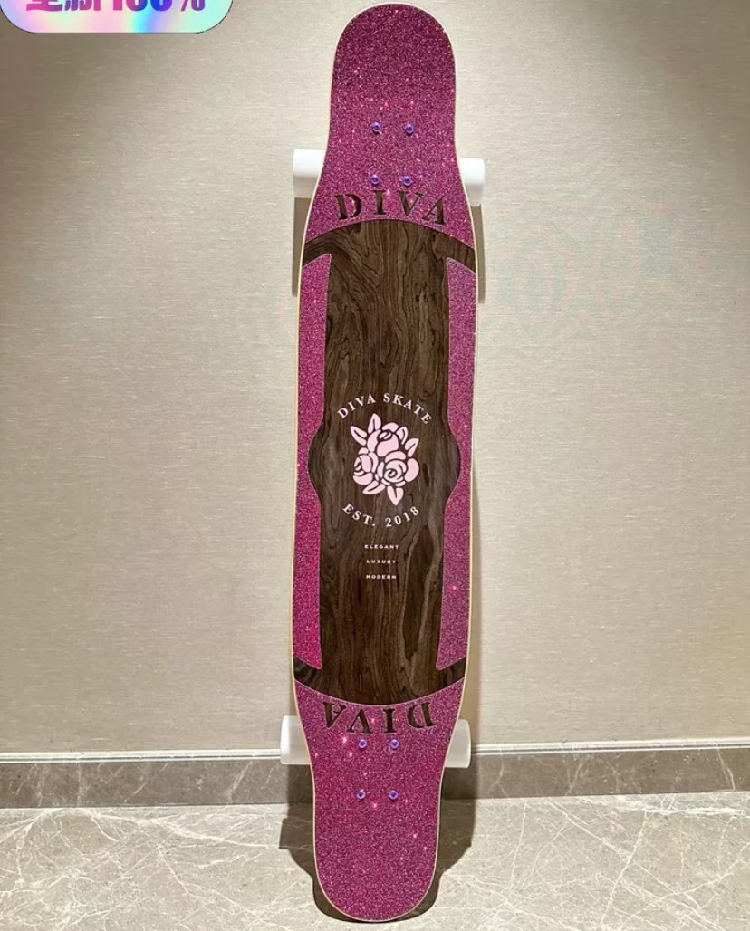 DIVA skateboard 街頭/初學者皆可使用｜超爆紅的長版｜全新brand new, 運動產品, 運動與體育, 運動與體育 -溜冰鞋 ...
