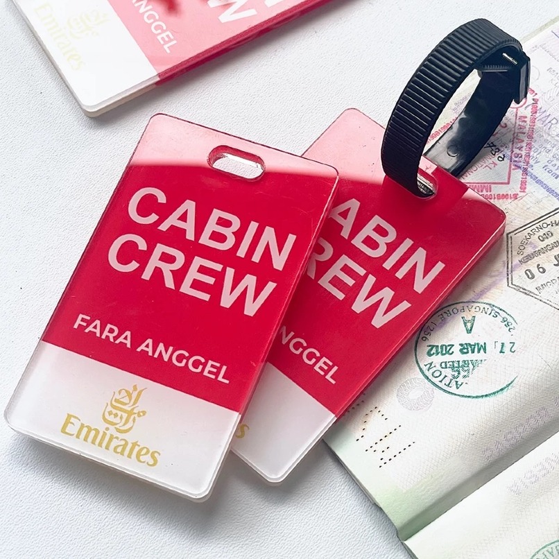 EMIRATES AIRLINE CABIN CREW TAG AIRLINES TAG BAG TAG BAGGAGE TAG ...