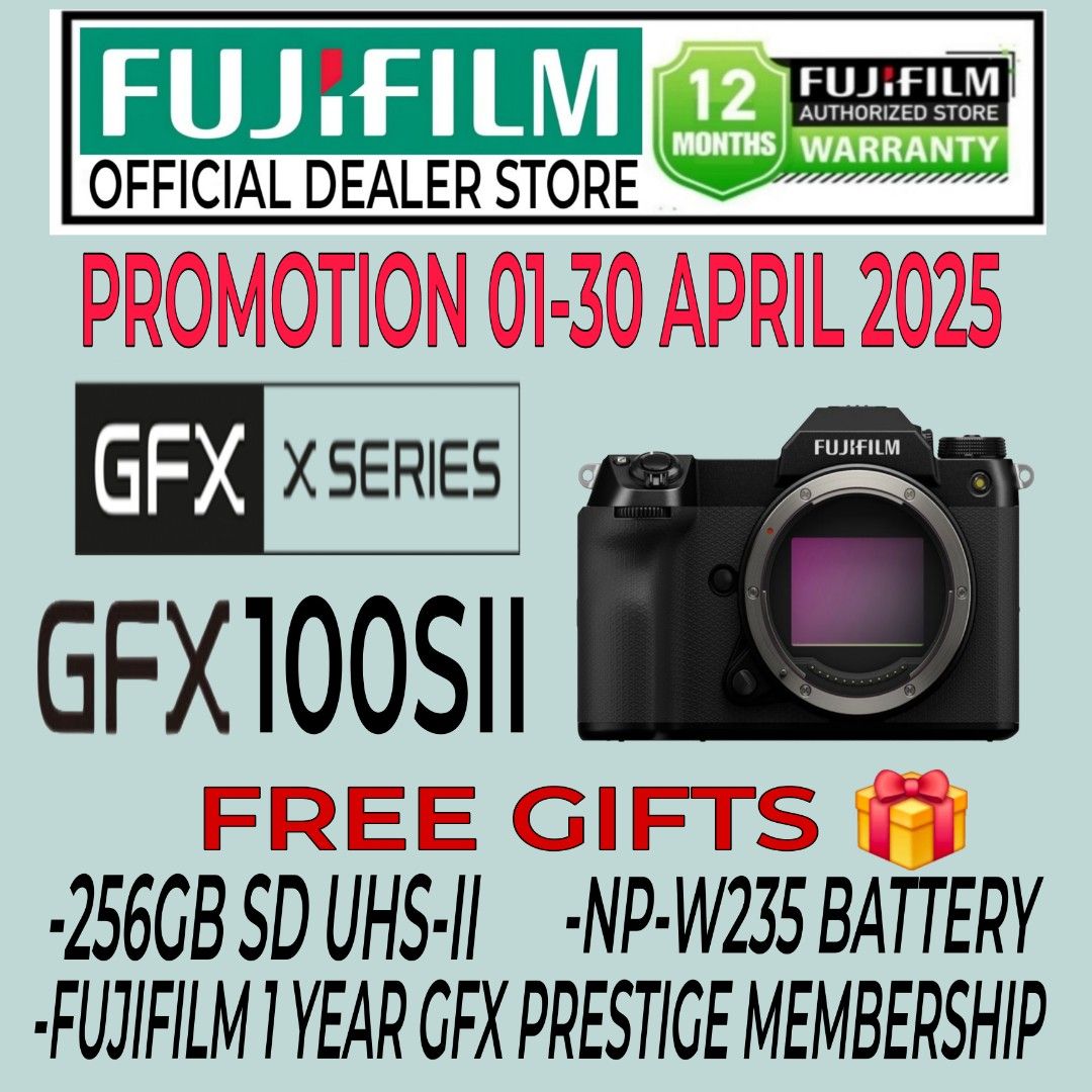 Fuji GFX100SII body Fujifilm gfx100sii gfx 100sii GFX100SII ...