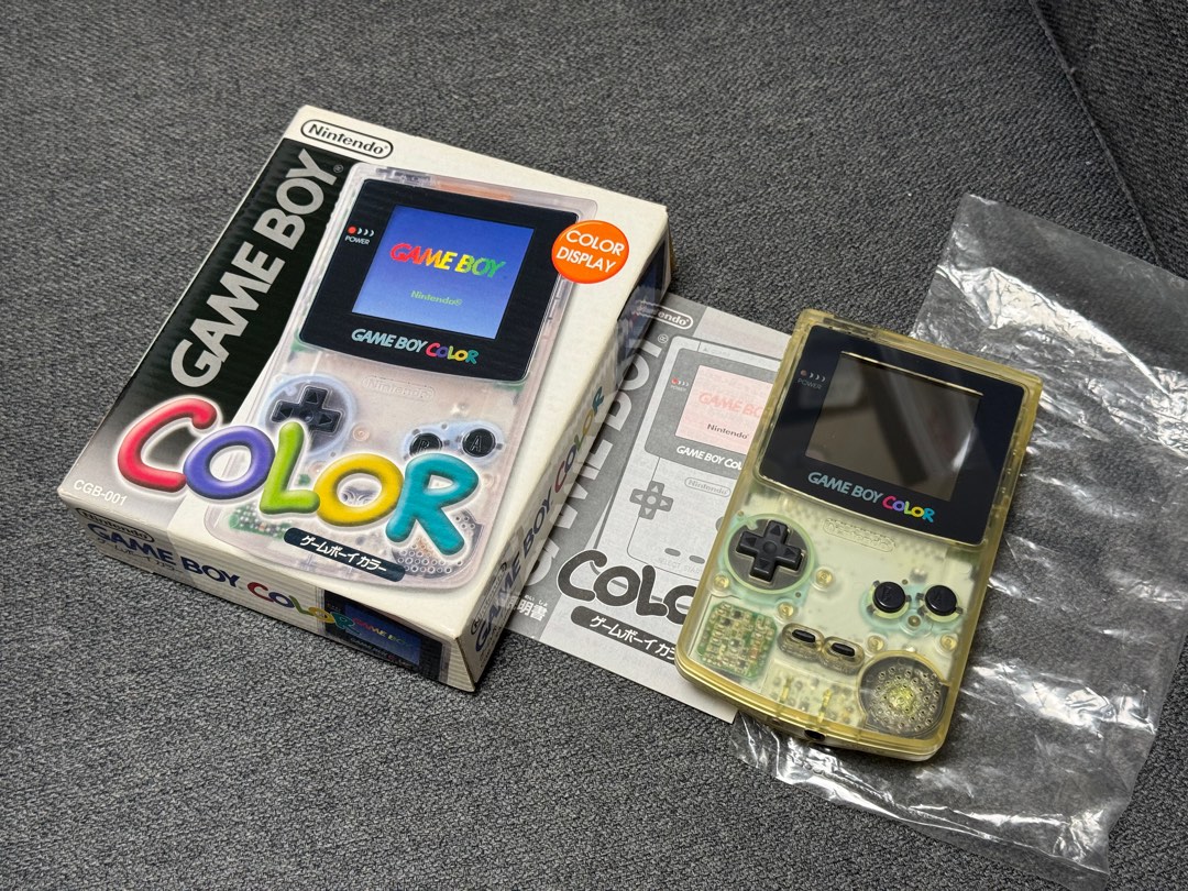 Gameboy color 透明全套gbc, 電子遊戲, 電子遊戲機, Nintendo 任天堂 - Carousell